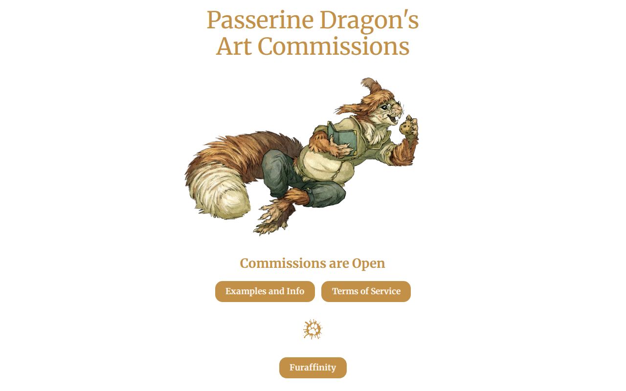 Passerine Dragon's Art Commissions
